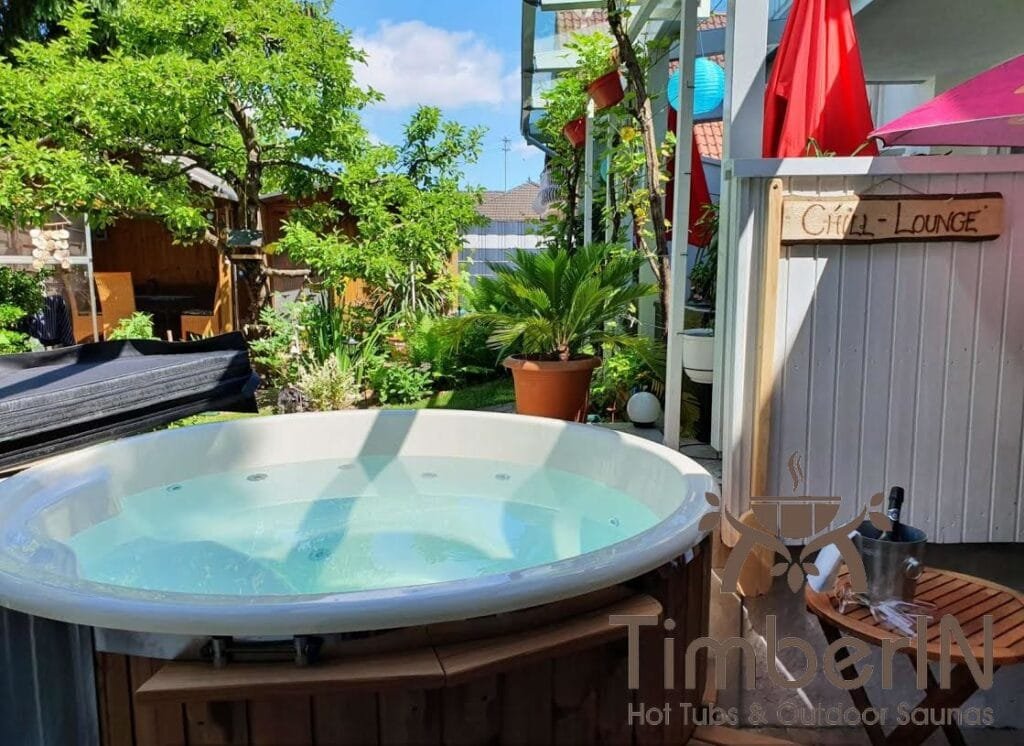 101 Jacuzzi exterior de madera calentador exterior de leña