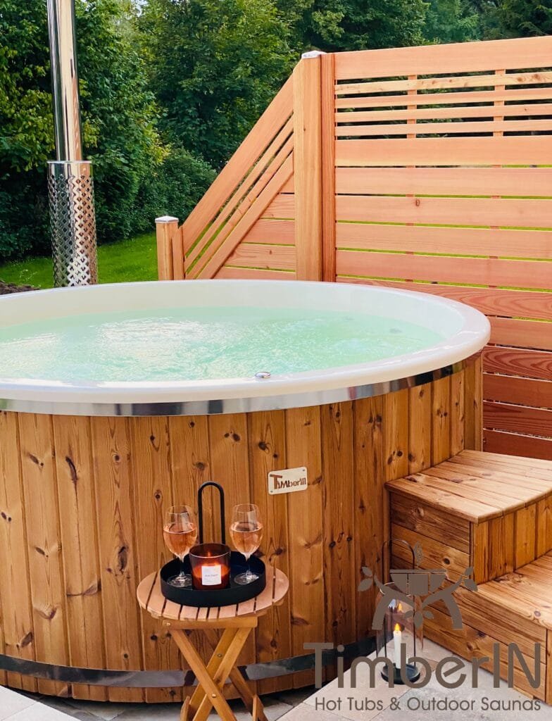 101 Jacuzzi exterior de madera calentador exterior de leña