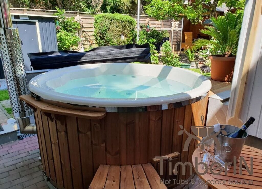 101 Jacuzzi exterior de madera calentador exterior de leña