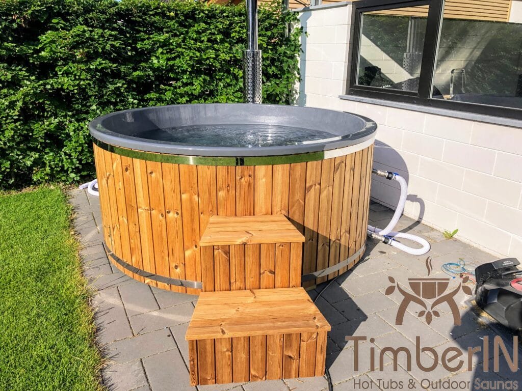 101 Jacuzzi exterior de madera calentador exterior de leña