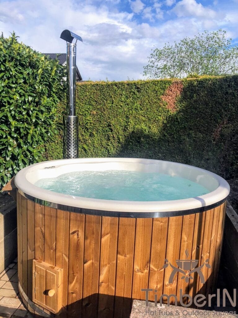 101 Jacuzzi exterior de madera calentador exterior de leña