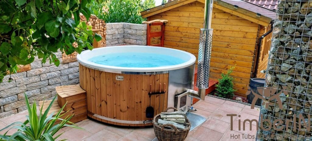 101 Jacuzzi exterior de madera calentador exterior de leña